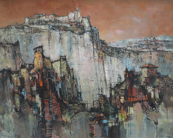 JOHN SELDON (BRITISH, 20TH CENTURY). ITALIAN VILLAGE. Art - Paintings ...