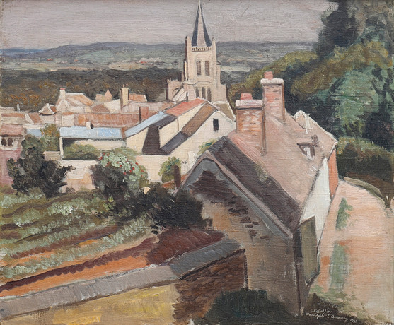 ELLIS WALLIN. DESIGN FROM MONTFORT L'AMAURY, OIL ON CANVAS. Art ...