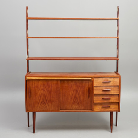 SIDEBOARD with shelf, partly teak, 1950s. Furniture - Cupboards ...