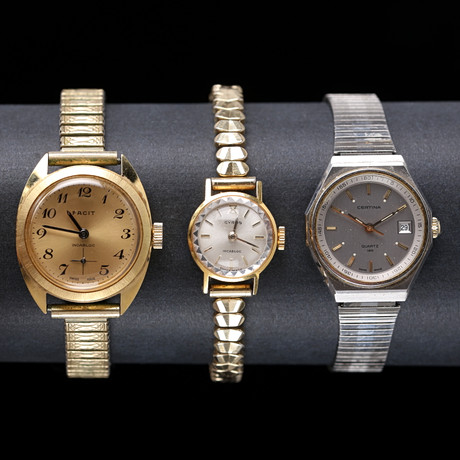 DAMARMBANDSUR, 3 st, Facit, Gyros, Certina. Klockor & Ur - Armbandsur ...