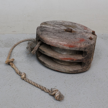 TALJA/BLOCK, trä, 1800/1900-tal. Samlarföremål - Teknika & Nautika ...