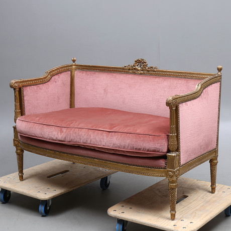 SOFA, Louis Seize style, first half of the 20th century. Furniture ...