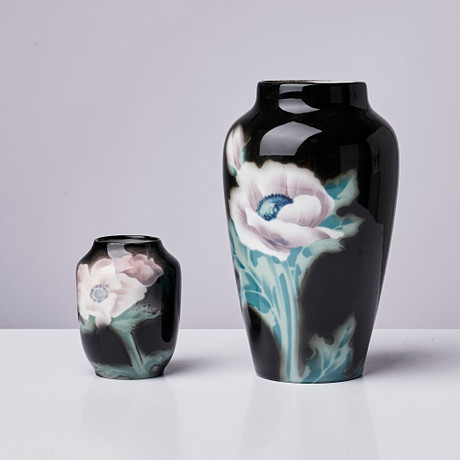 ALGOT ERIKSSON (1868-1937). Vases, 2 pcs, early 20th century, Art ...