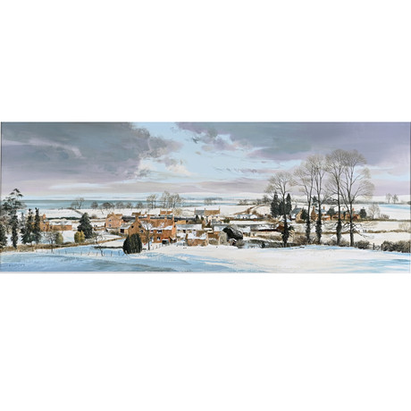 MICHAEL BARNFATHER (B.1934). WINTER VIEW AT PURTON. Art - Paintings ...