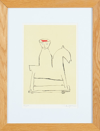 TORSTEN JURELL (FÖDD 1950). Komposition, färglitografi, signerad samt ...