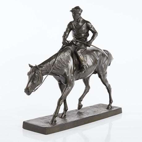 WILHELM ZWICK. efter, Skulptur, Jockey, Kayser, Tyskland 1930-tal ...