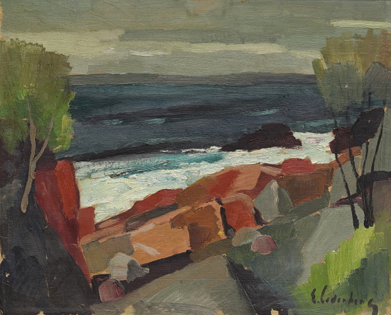 ERIC CEDERBERG. Oil on Board, coastal motif. Signed. Art - Paintings ...