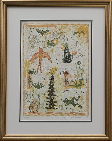 HELMTRUD NYSTRÖM. LITO, signerad, 2002. Konst - Grafik - Auctionet