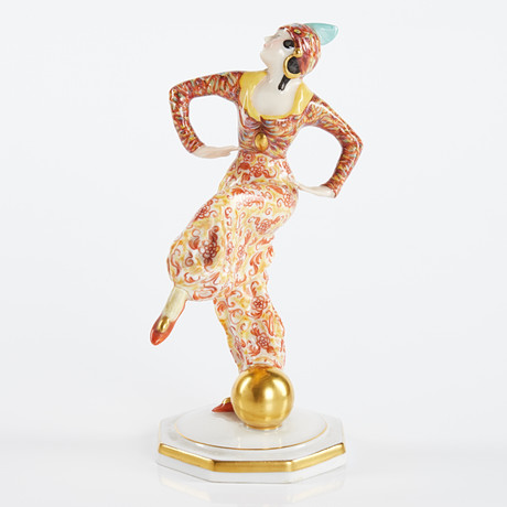 FIGURE, Porcelain, Dancer, Hutschenreuther, Art Deco, 1920s / 30s ...