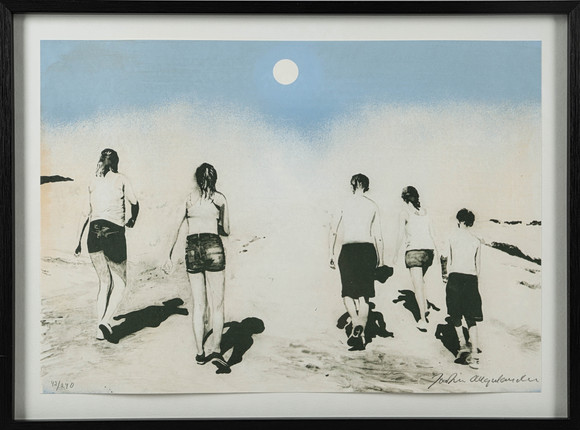 JOAKIM ALLGULANDER. "Moonwalk", color lithograph, signed. Art ...