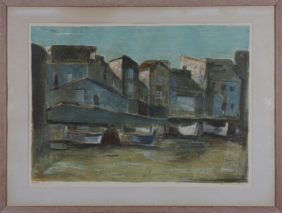 ERNST CARL LAURITS RASMUSSEN. Värilitografia, signeerattu ja numeroitu ...