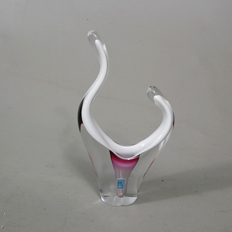 VAS, glass, Flygsfors, labelled. Glass - Art glass - Auctionet