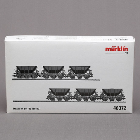 MÄRKLIN 46372 set with 6 ore wagons SJ, original packaging. Toys - Toys ...
