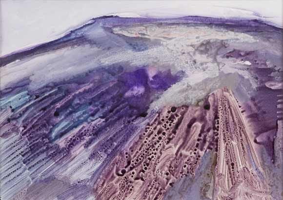 CURT AGGE (1929-2021). "Fjällhed", signed Curt Agge, gouache. Art ...