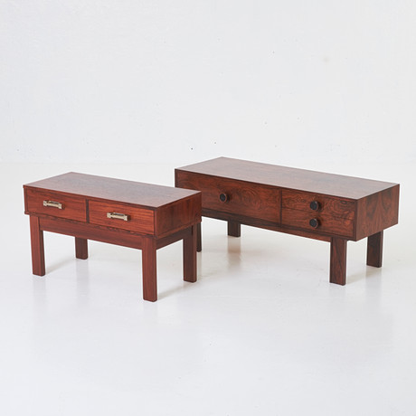 OFFICES, 2 pcs, later part of the 20th century, furnished with drawers ...