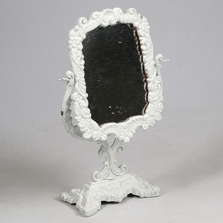 PÖYTÄPEILI, valurauta, 1900-luku. Peilit - Auctionet