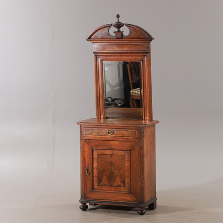 MIRROR WITH CONSOLE CABINET, mahogany, renaissance. Furniture - Chests ...