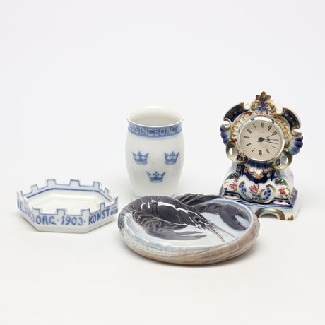 TRAVEL, VASE, DISH, 4 parts, porcelain, 20th century. Ceramics ...