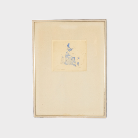 LOUIS BASTIN. Color etching. Art - Engravings & Prints - Auctionet