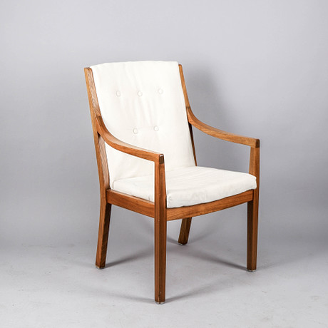 ARMCHAIR, marked Klaessons, white upholstery, 1900s. Furniture ...