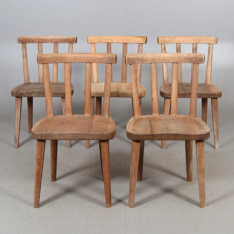 STOLAR, 5 st. stolar, "Utö", Nordiska Kompaniet, 1930-tal. Möbler ...