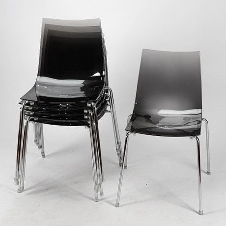 ROBERTO FOSCHIA. 6 st stolar, "Slim", Softline-Allkit. Möbler ...