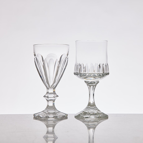 WINE GLASSES 13 pcs., WINE GLASSES 8 pcs., including Boda, clear glass ...