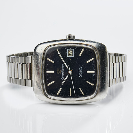 ARMBANDSUR, herr, Omega Constellation automatic, datum, svart ...