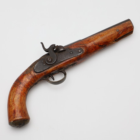 SLAGLÅSPISTOL, 1800s. Weapons & Militaria - Guns & Rifles - Auctionet