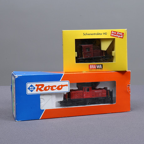 ROCO and BRAWA 2 electric gear locomotives, original packaging. Toys ...