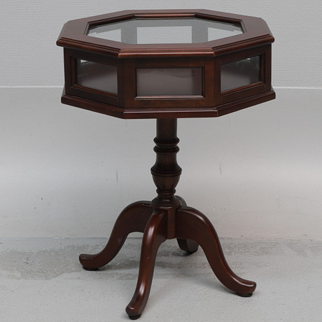 PILLAR TABLE, Showcase, octagonal, wood / glass. Furniture - Tables ...