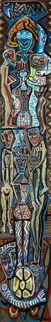 ALEXANDER ALKHOVSKY (GEB. 1947). totem. Art - Paintings - Auctionet