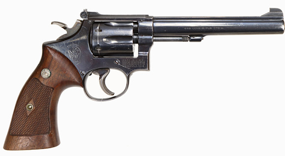 REVOLVER, Double Action, made by Smith & Wesson, model K22, caliber ...