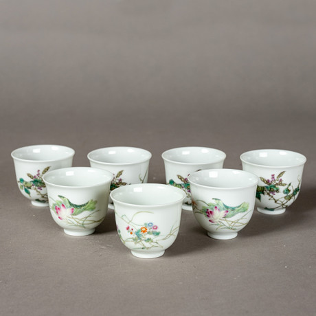 Small Collection: Seven Liquor Cups, Republic of China. Asiatica ...