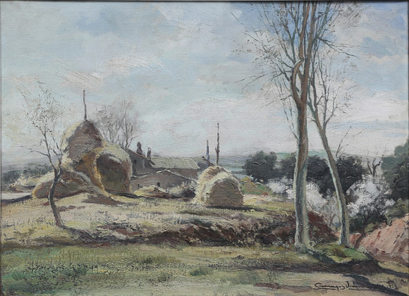 FRANCESC CAMPS DALMASES. Rural view. Art - Paintings - Auctionet