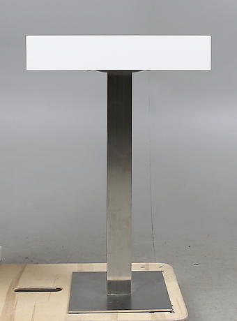 BAR TABLE, white lacquer / metal, modern, 2000s. Furniture - Tables ...