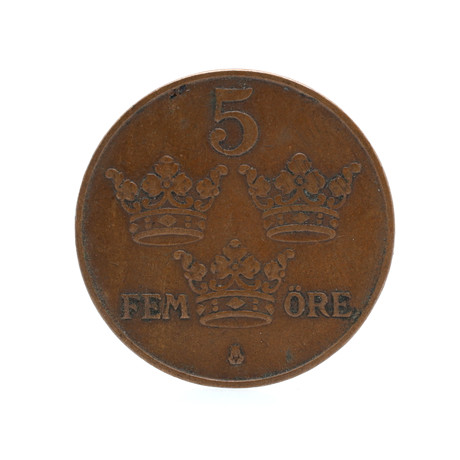 MYNT, 5 öre, 1927. Mynt, Medaljer & Frimärken - Mynt - Auctionet