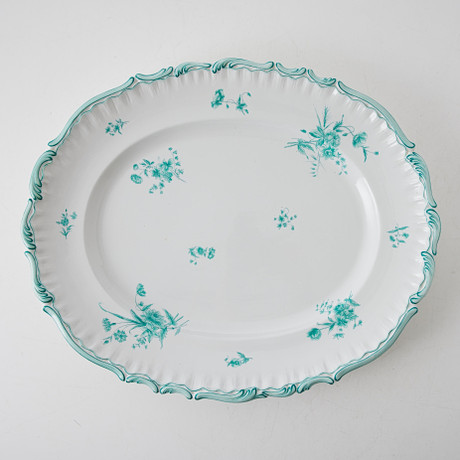 RÖRSTRAND, frying pan, flintware, late 1800s, Rococo, contoured rim ...