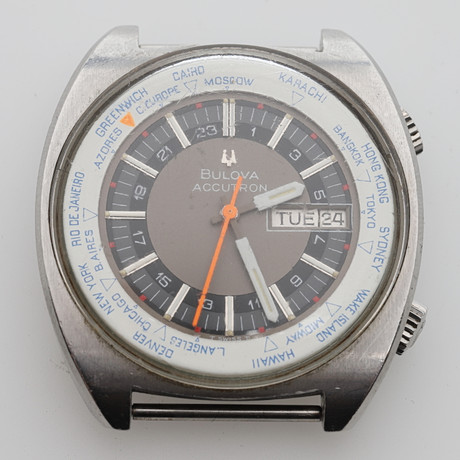 MEN'S WATCH, Bulova Accutron, World Time watch, 1970s. Clocks & Watches ...