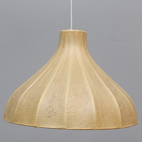 CARL MALMSTEN. taklampa, rispapper och växter, "Kjolen". Belysning ...