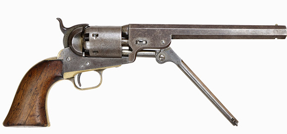 BLOCK REVOLVER, COLT, 1851 NAVY. Weapons & Militaria - Guns & Rifles ...