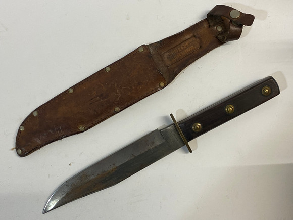 A GERMAN BOWIE KNIFE AND SHEATH. Weapons & Militaria - Edged weapons ...