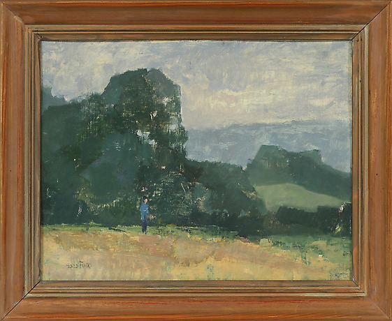 LARS FALK. "Kallebäck", oil pappannå, sign. Art - Paintings - Auctionet