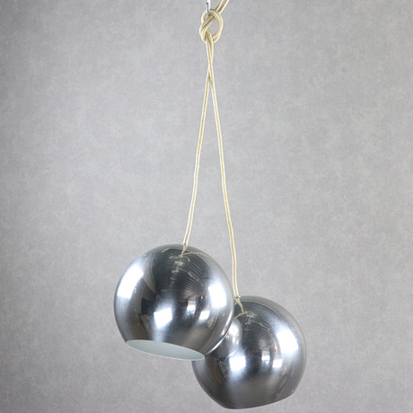 VERNER PANTON. Taklampa, "Topan", ett par, aluminium, 1900-tal ...