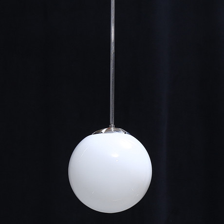 CEILING LAMP/BALL LAMP, functional, height approx. 86 cm, 1930s ...