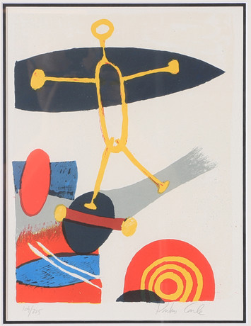 PONTUS CARLE. Komposition, färglitografi, signerad. Konst - Grafik ...