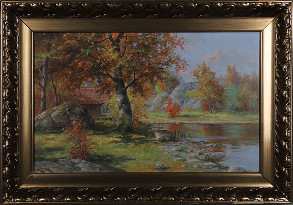 ANSHELM DAHL. oil on canvas, signed. Art - Paintings - Auctionet