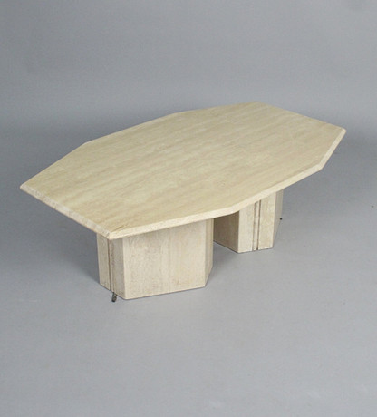 Travertine coffee table in an extravagant shape. Furniture - Tables ...