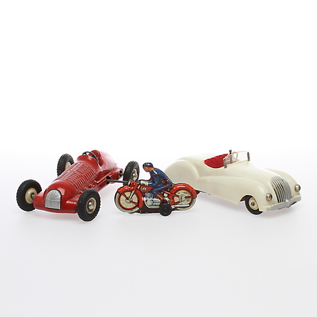 LEKSAKSBIL GM Sport, made in Sweden, plastkaross, urverk, rattstyrning ...