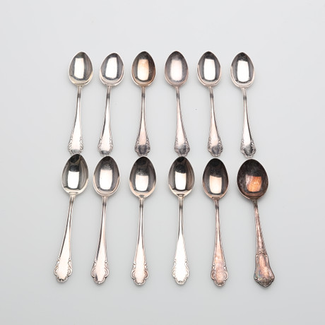 KAFFESKEDAR, 12 st, silver, modell "Haga". Silver & Metall - Silver ...